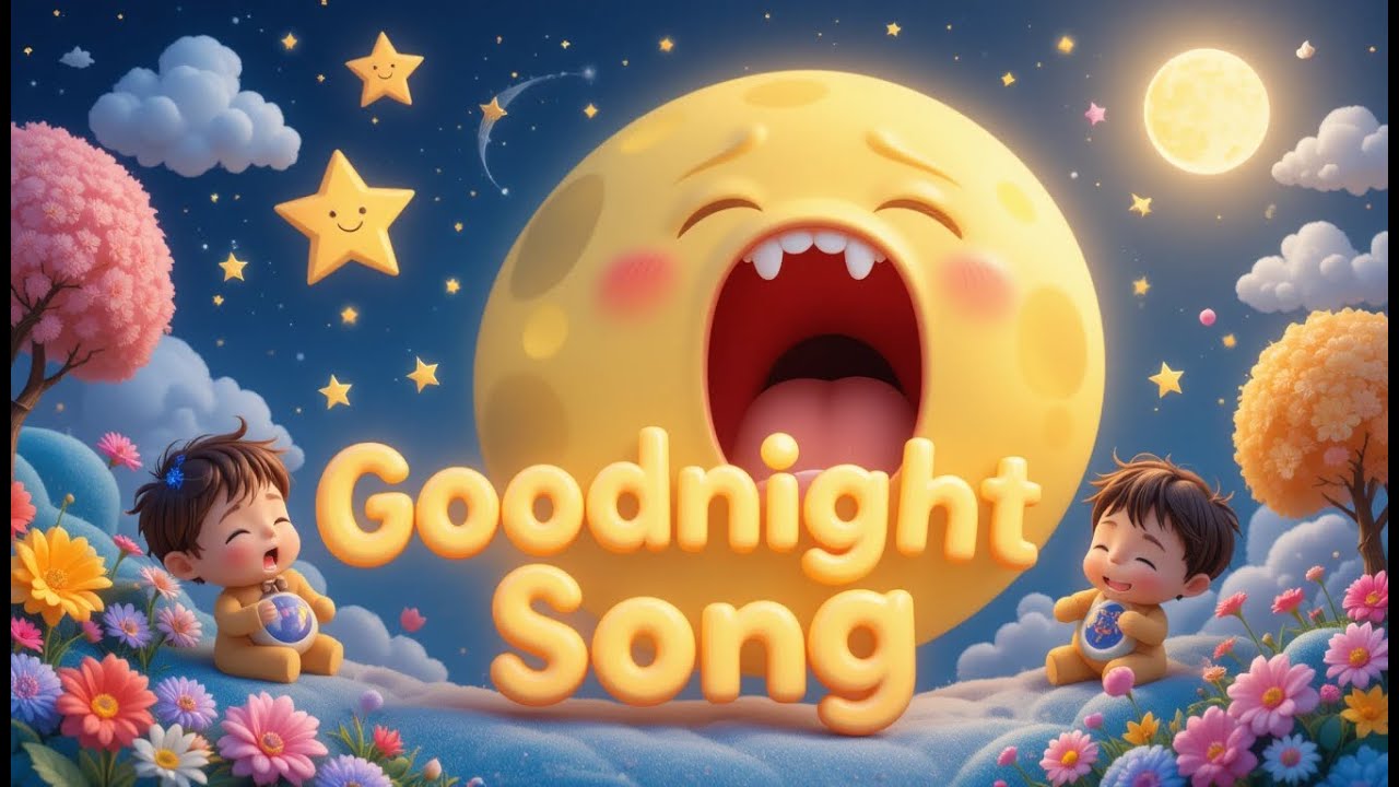 Sleepy Moon Lullaby | Soothing Bedtime Song for Kids | Gentle Music to ...