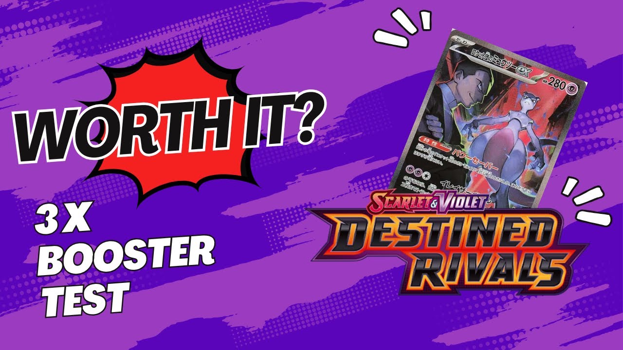 I opened 3 Destined Rivals booster packs! See what I get. Is it worth ...