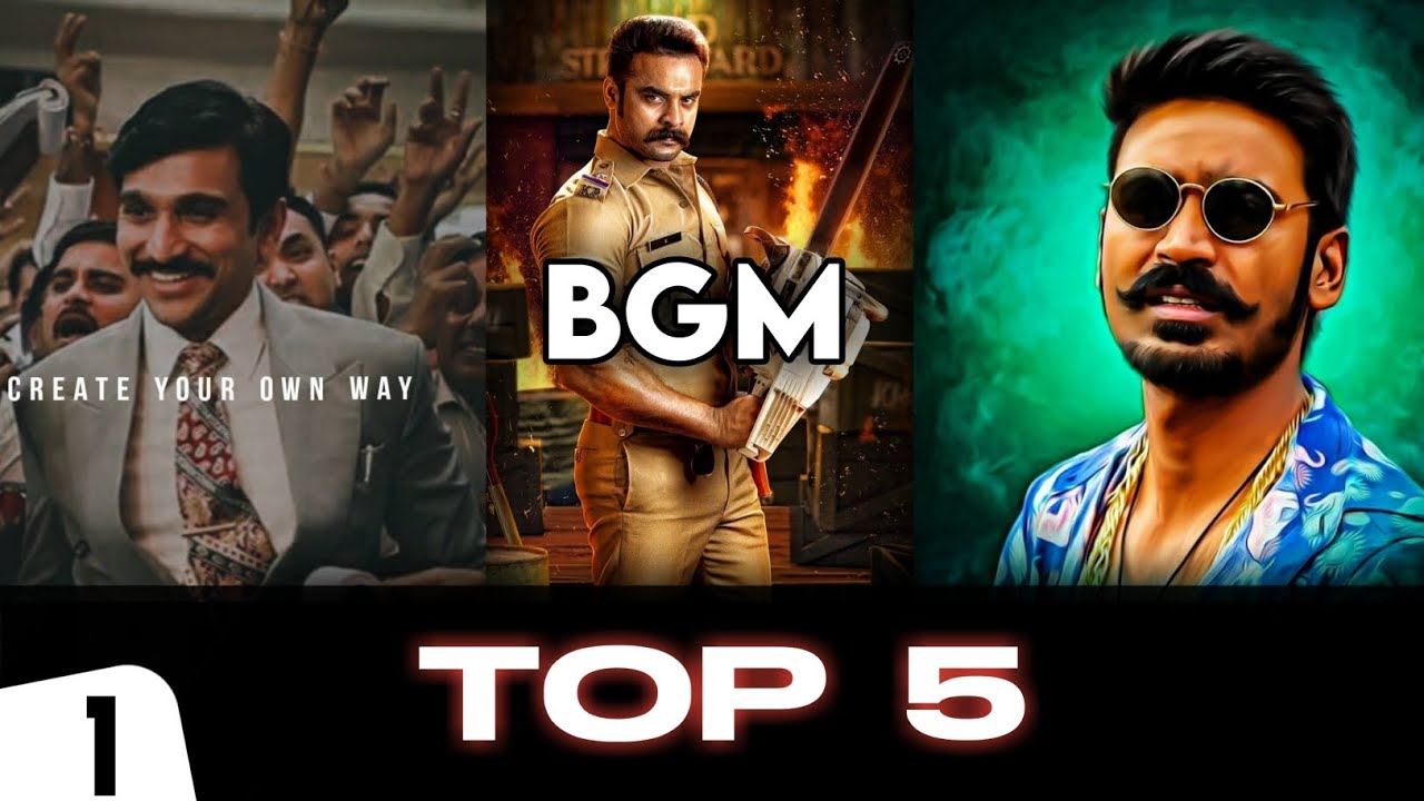 TOP 5 BGM || TOP 5 ATTITUDE BGM || TOP 5 SOUTH MOVIES BGM - YouTube