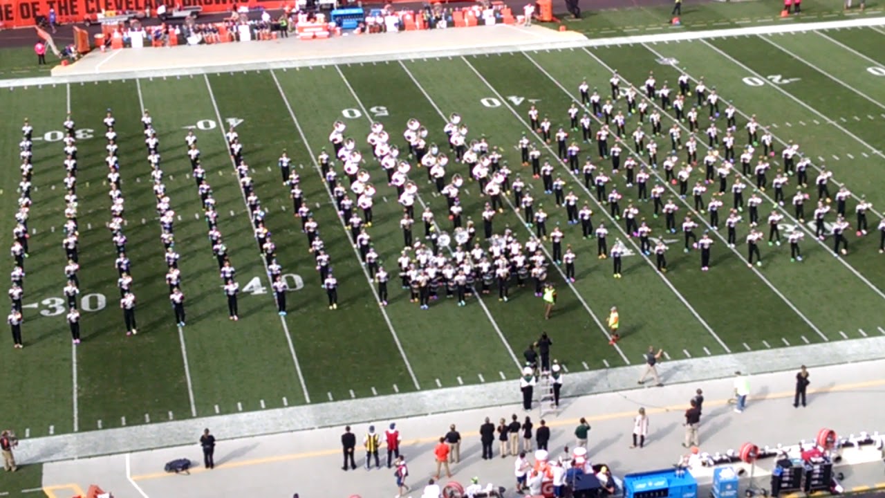 The Ohio University Marching 110 at First Energy Stadium Browns vs ...
