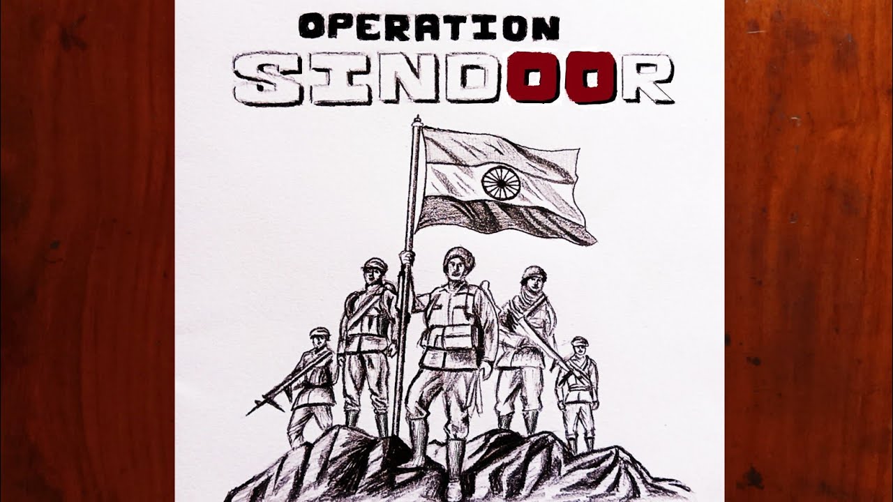 Operation Sindoor Drawing 🇮🇳 Realistic - YouTube