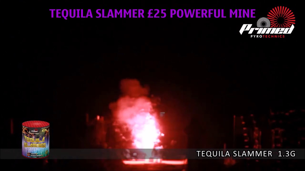PRIMED PYRO - TEQUILA SLAMMER 1 3G - FIREWORKSBOUTIQUE.COM 150 SUNDON ...