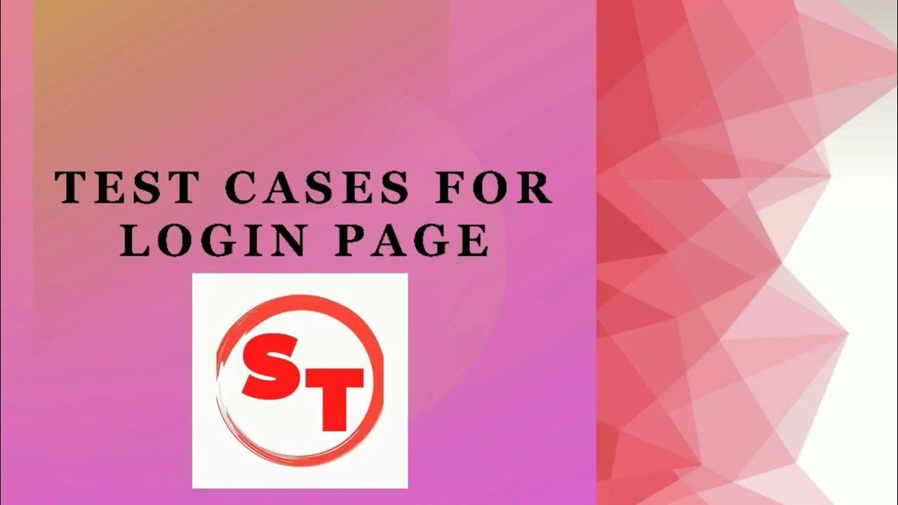 Test cases For Login Page | Test Scenarios For Login Page | Test Cases ...