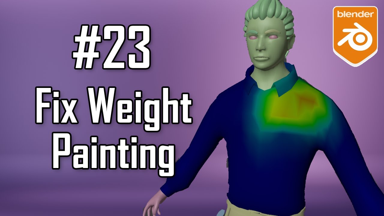 Fixing the Weight Painting | Character Creation Course | Part 23 - YouTube