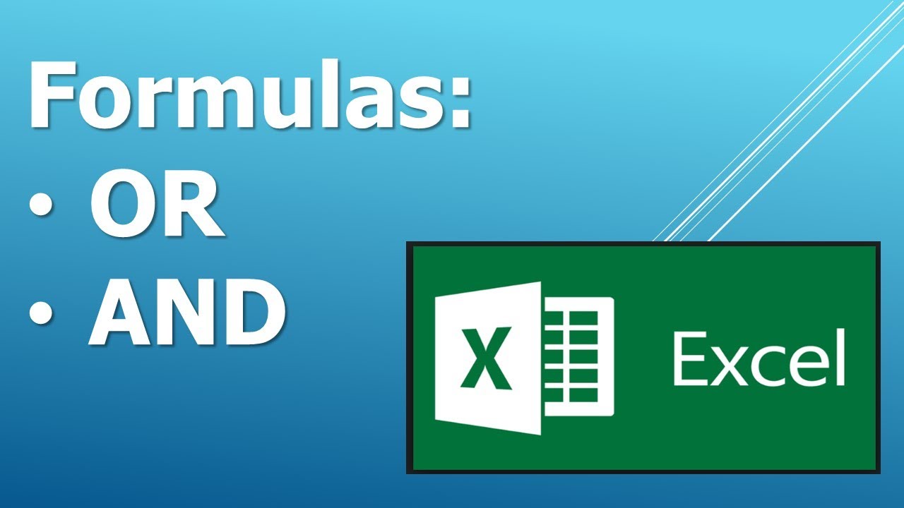 Excel Básico - Formulas - OR - AND - YouTube