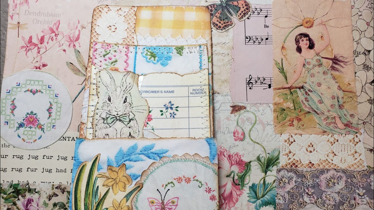 Craft With Me: Making a Library Pocket and Collage - YouTube