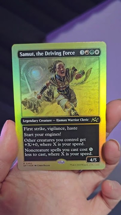Samut, The Driving Force - Finish Line Foil - MTG Aetherdrift #shorts - YouTube
