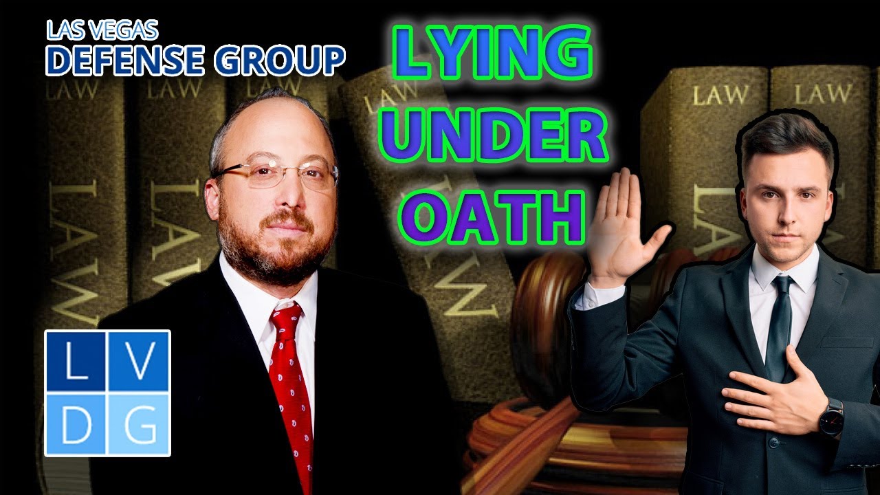 What counts as "lying under oath" in Nevada? Perjury laws - YouTube