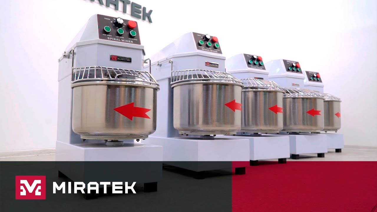 Тестомесы для дрожжевого теста Miratek серии PX - YouTube