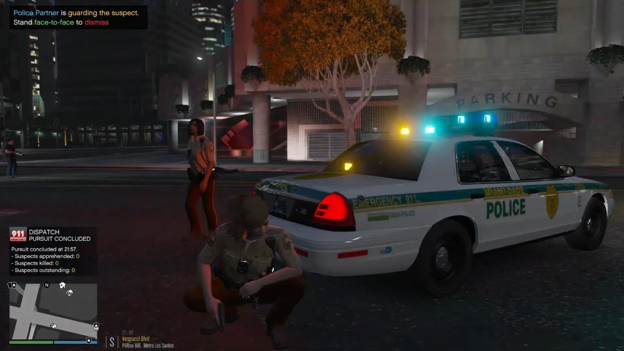 Gta 5 LSPDFR Female Miami DADE Police Routine Patrol - Vice City Mods # ...