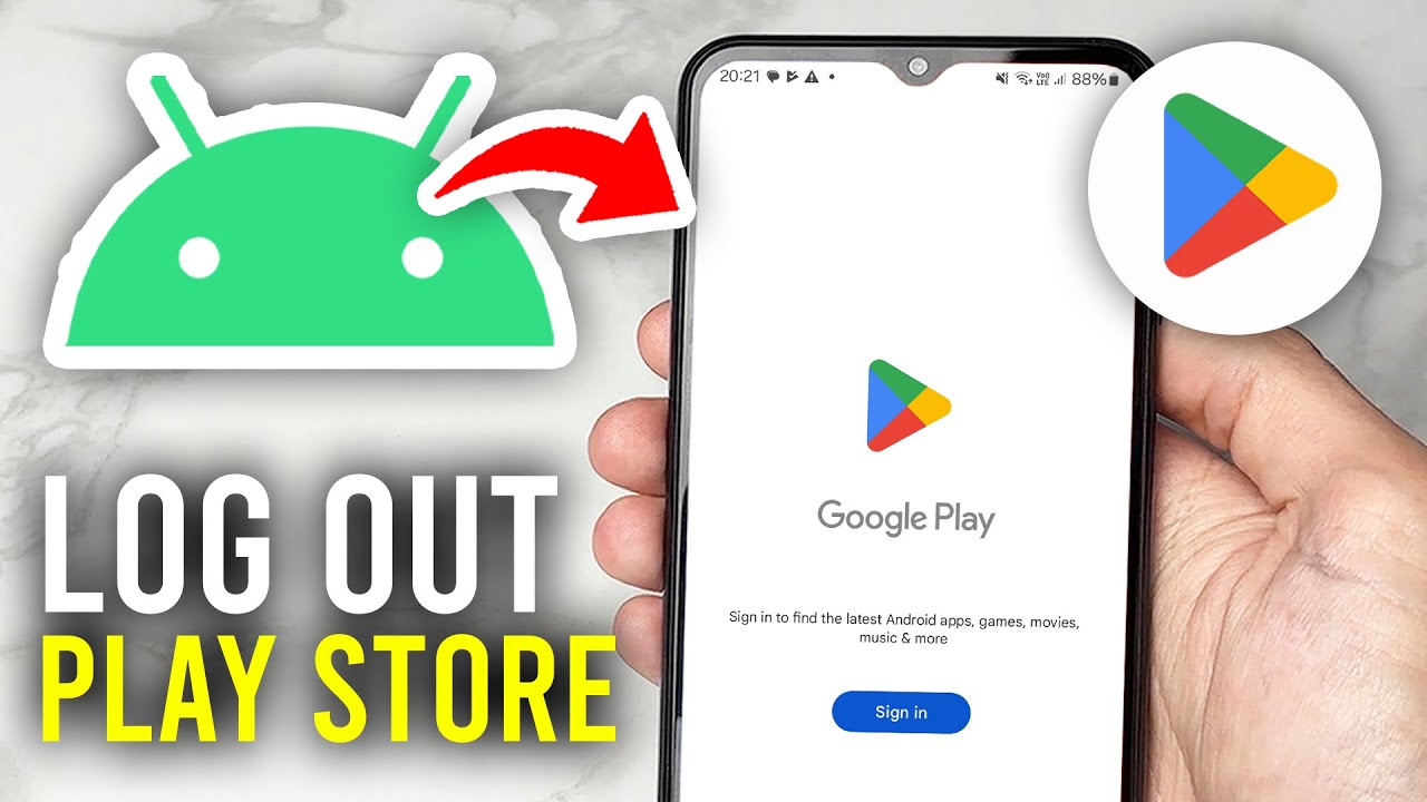 How To Log Out Of Google Play Store On Android - Full Guide - YouTube
