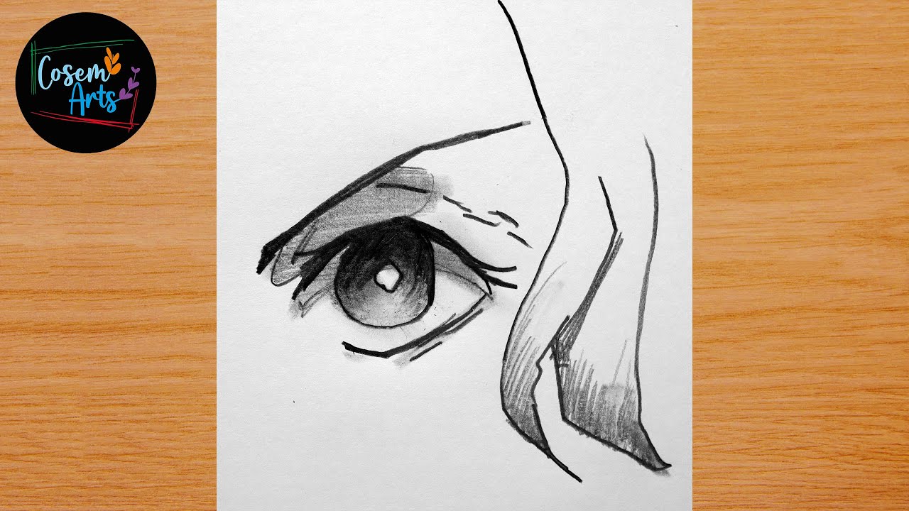 how to draw Tanjiro eye || Tanjiro eye Drawing || CoSem Arts - YouTube