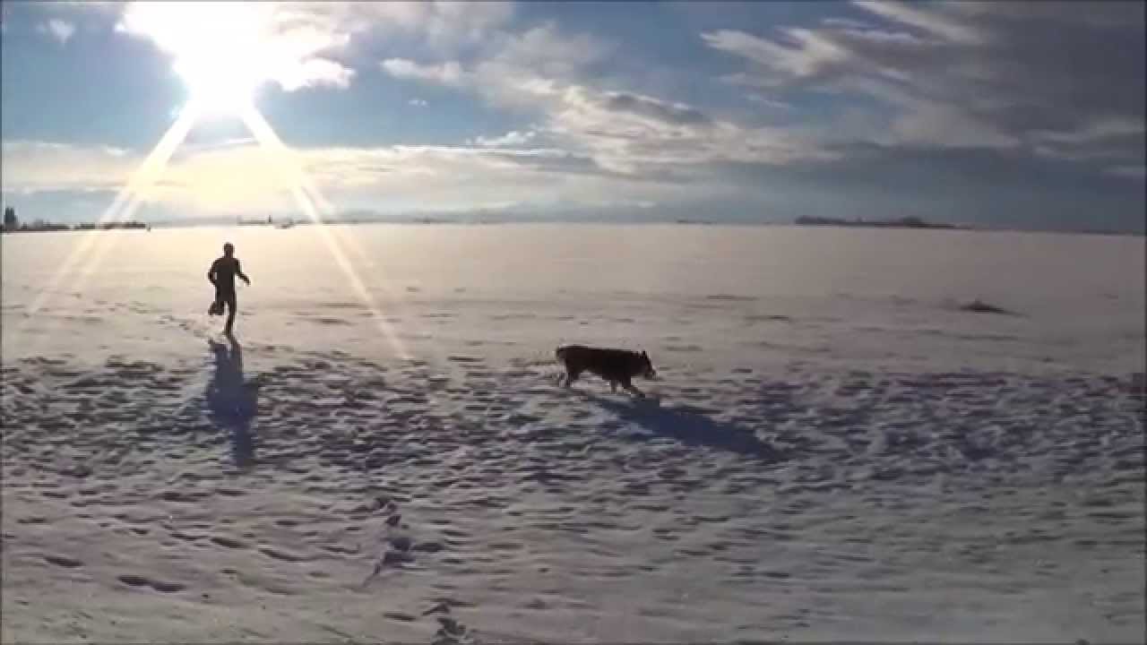 Training in the snow, Rocky Balboa style!!! - YouTube