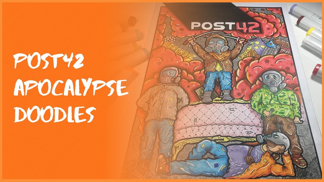 Apocalypse Epic Doodle COPIC MARKERS w/ POST42 - YouTube