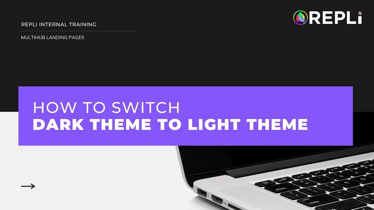 Landing Pages - Dark Theme to Light Theme Switch - YouTube