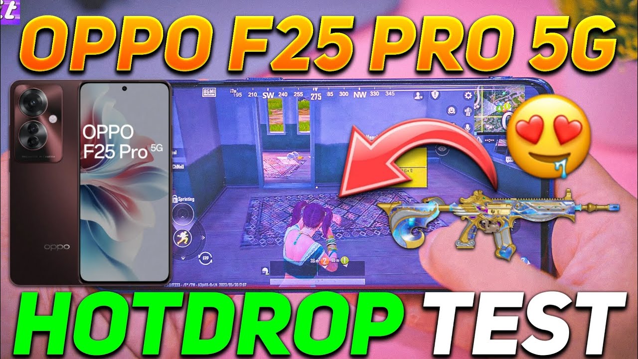 OPPO F25 PRO 5G PUBG/BGMI HOTDROP TEST | DM 7050 PROCESSOR 🥵 - YouTube