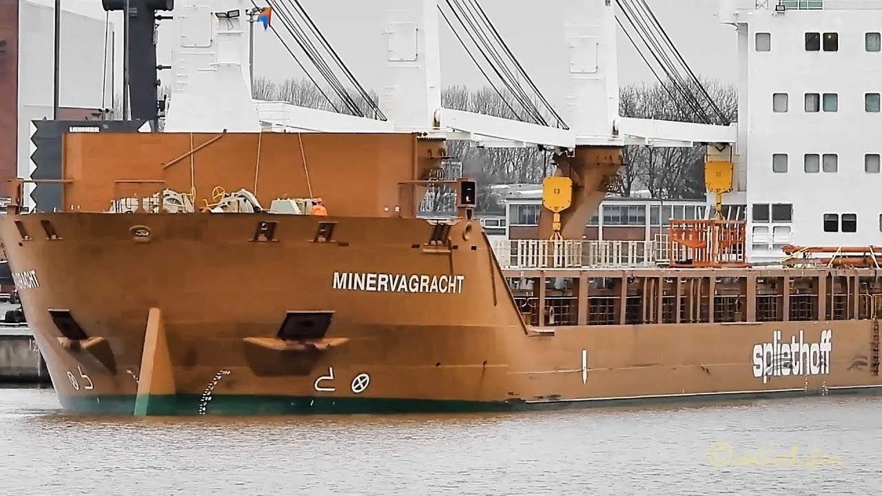 Seeschiff MINERVAGRACHT vor Auslauf PCJF IMO 9571521 Nordkai Emden ...