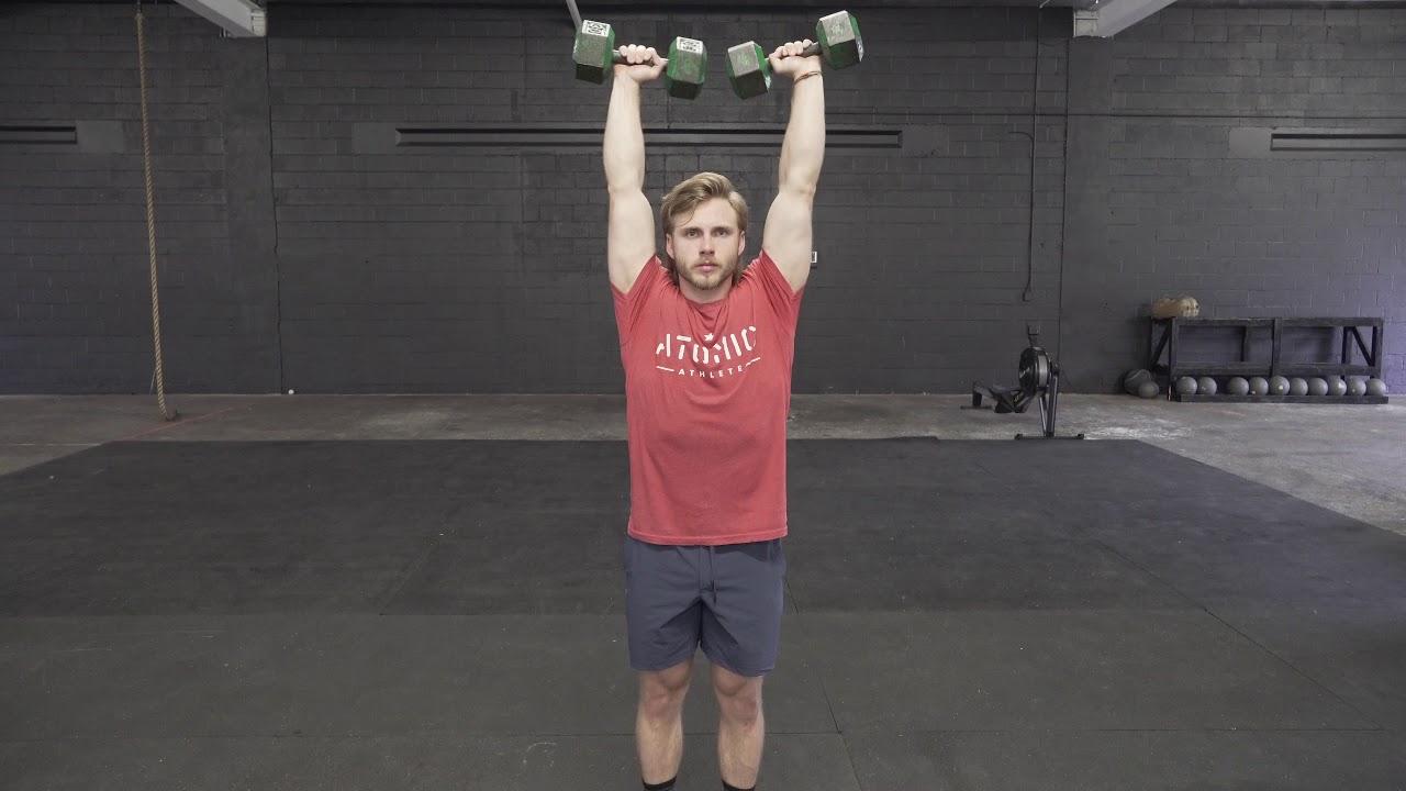 DUMBBELL OVERHEAD PRESS : MILITARY PRESS - YouTube