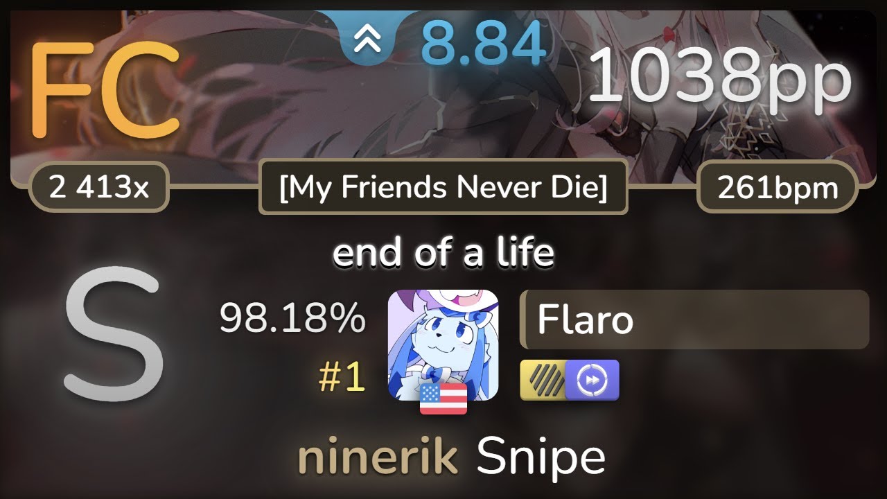 8.8⭐Flaro | Mori Calliope - end of a life [My Friends Never Die]+HDDT ...