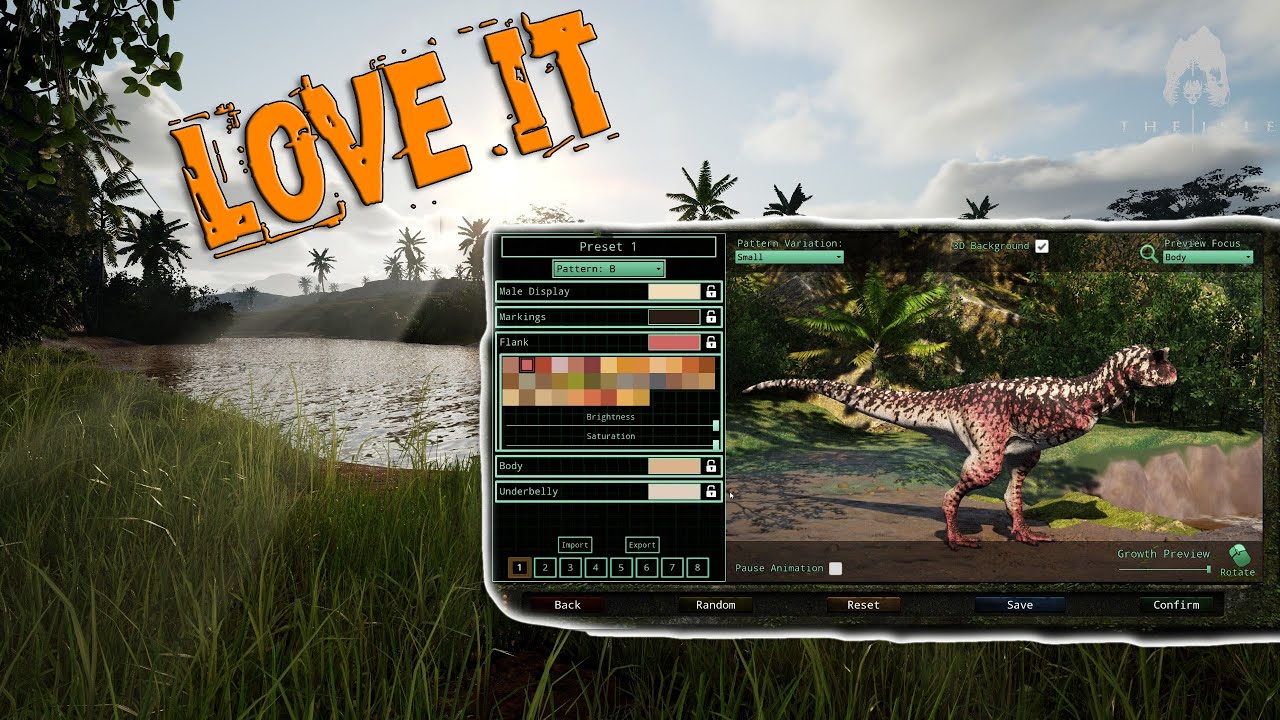 SKIN SYSTEM PREVIEW | Update 5 stress test | The Isle Evrima - YouTube