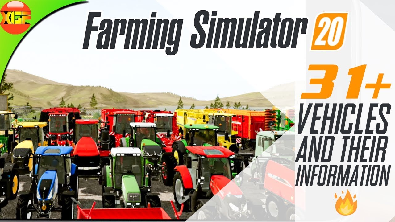Farming Simulator 20 | 31+ Vehicles and tools with their info from ...