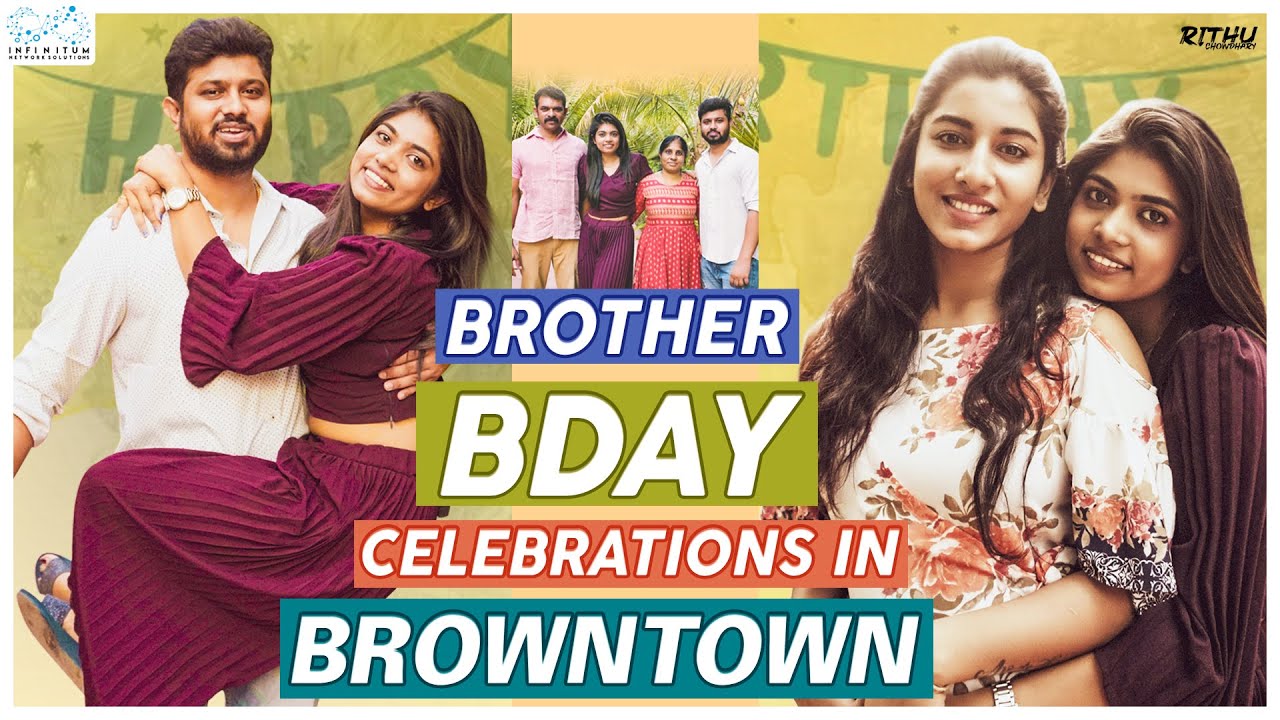 Brother Birthday Celebrations || Rithu Chowdhary || anchor Vishnupriya ...