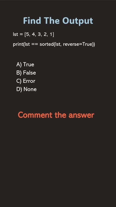 Find the output...#output #findtheoutput #python #code #pythonprogramming #simpletolearn # ...
