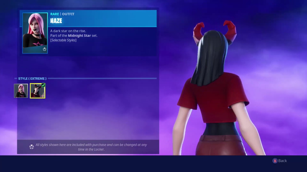 *NEW* HAZE SKIN IN FORTNITE! (FORTNITEMARES 2019) - YouTube