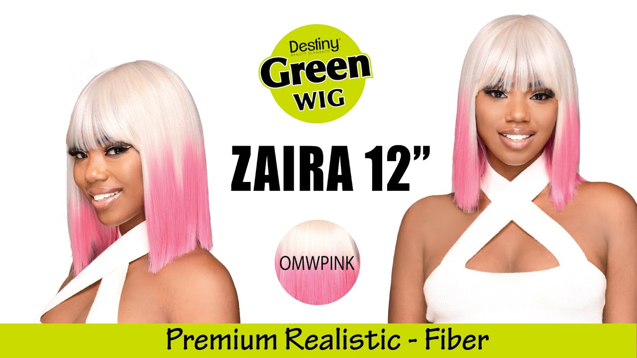 Destiny Green Wig Zaira 12 inch | Bob style | Unboxing - YouTube