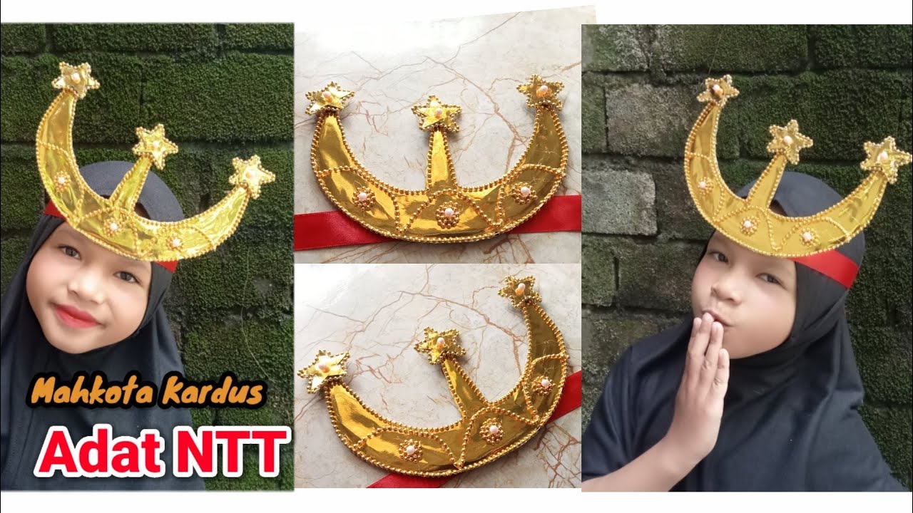 MEMBUAT MAHKOTA ADAT NTT (NUSA TENGGARA TIMUR) DARI BAHAN KARDUS DAN ...