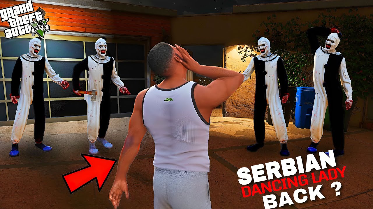 GTA V : Franklin Shocked By SERBIAN DANCING LADY? With Shinchan in GTA5 ...