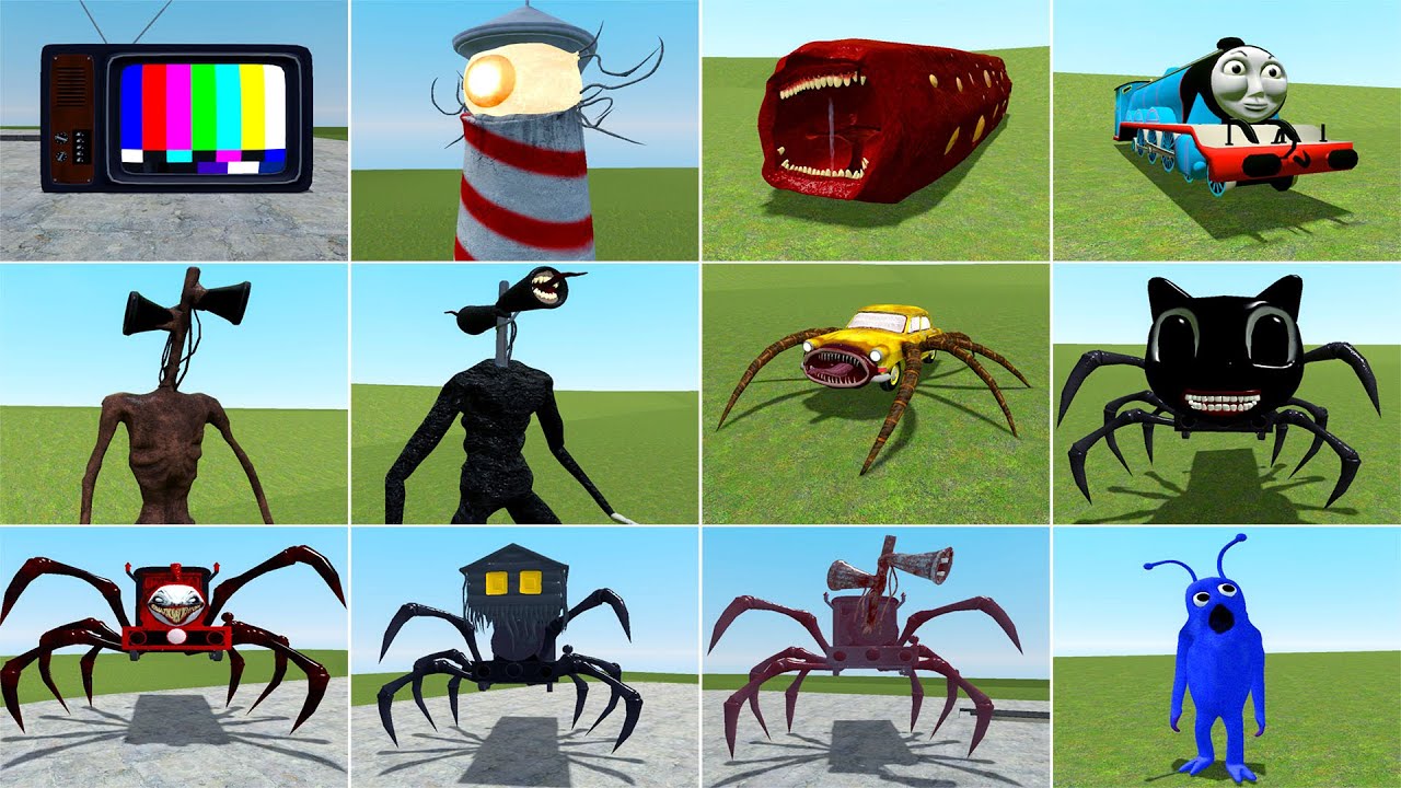 ALL TREVOR HENDERSON CREATURES [Garry's Mod] - YouTube