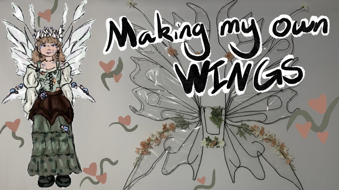 I Created My Own Fairy Wings!!! Art Process!! - YouTube
