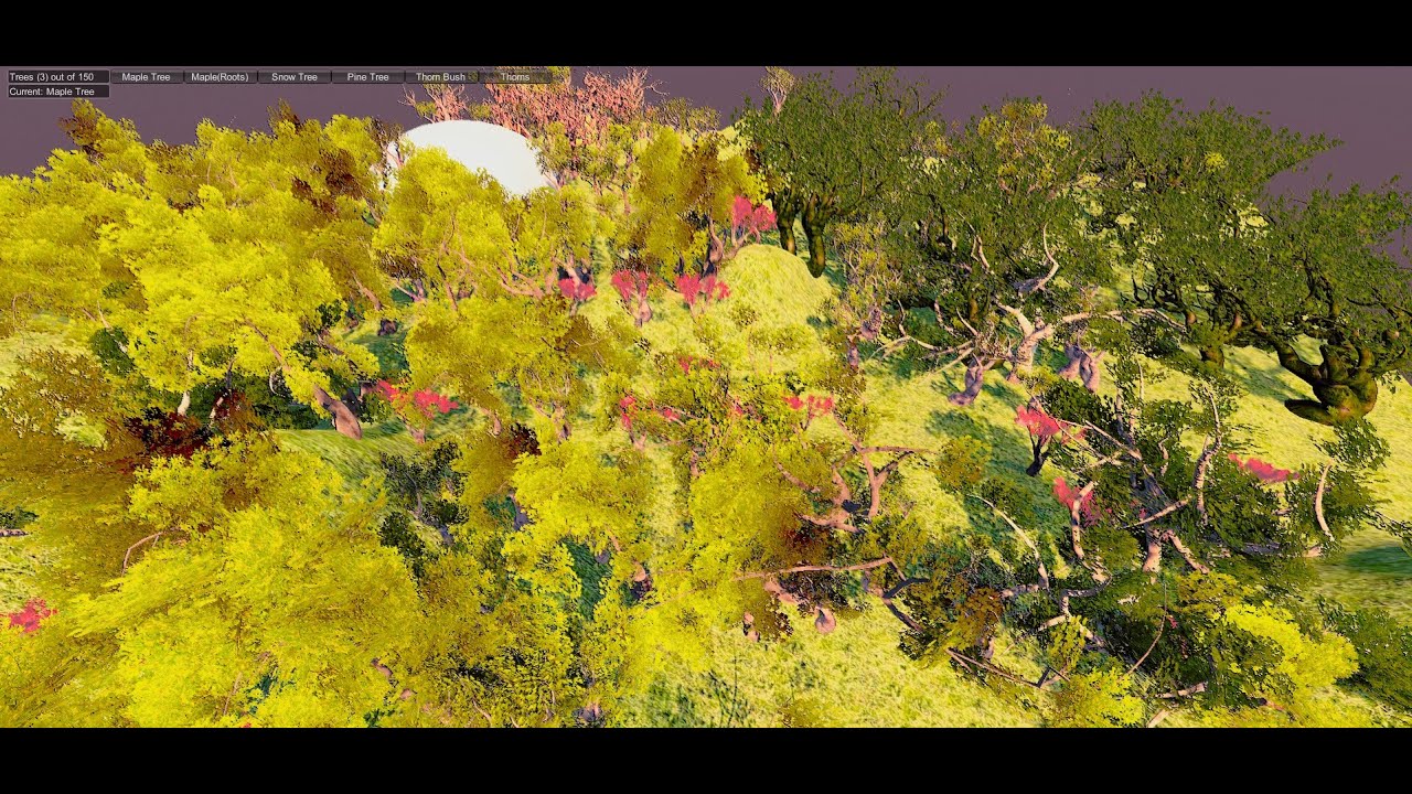 InfiniTREE PRO - Forest generation stress test with shadows at full ...