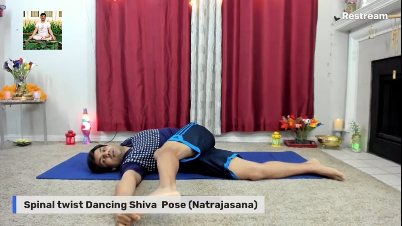 Spinal twist Dancing Shiva Pose (Natrajasana) - YouTube