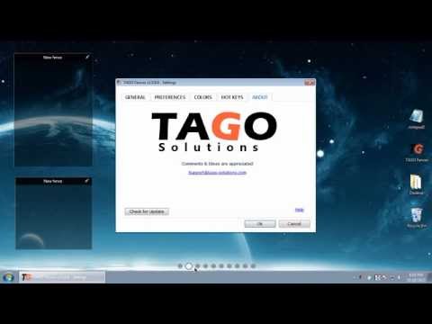 TaGo-fences 2.5 Desktop enhanced freeware - YouTube