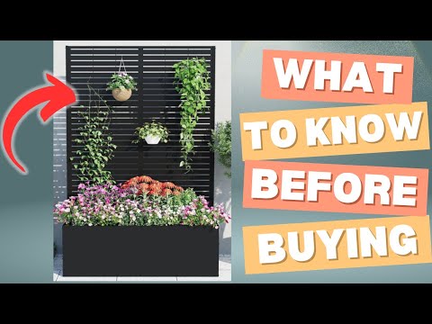 Easy Assembly Raised Garden Bed With Trellis Patio Privacy Planter Review
