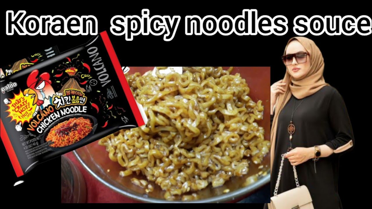 Korean Volcano Chicken Noodles Sauce Recipe || Fire Noodle ...