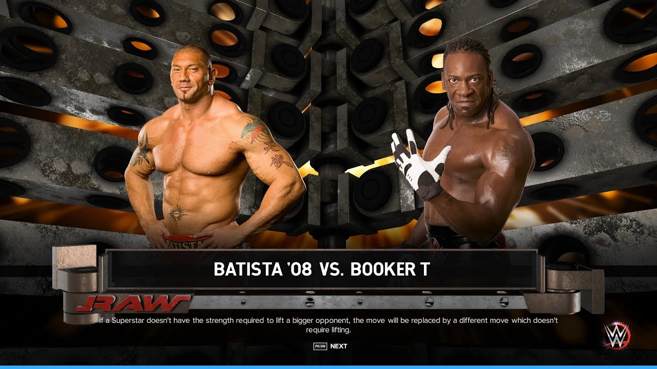 WWE 2K23 - Batista VS Booker T | World Heavyweight Championship ...