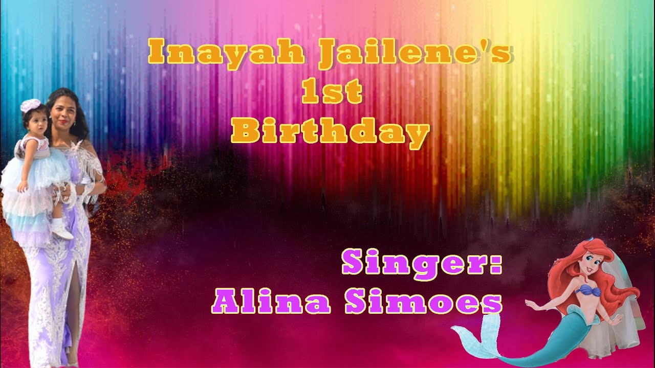 Inayah Jailene's1st Birthday | Singer : Alina Simoes | 12/10/2023 - YouTube