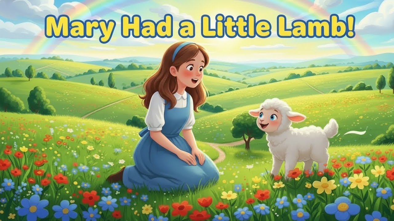 Mary Had a Little Lamb 🐑🎵 | Classic Nursery Rhyme for Kids | Baby Songs ...