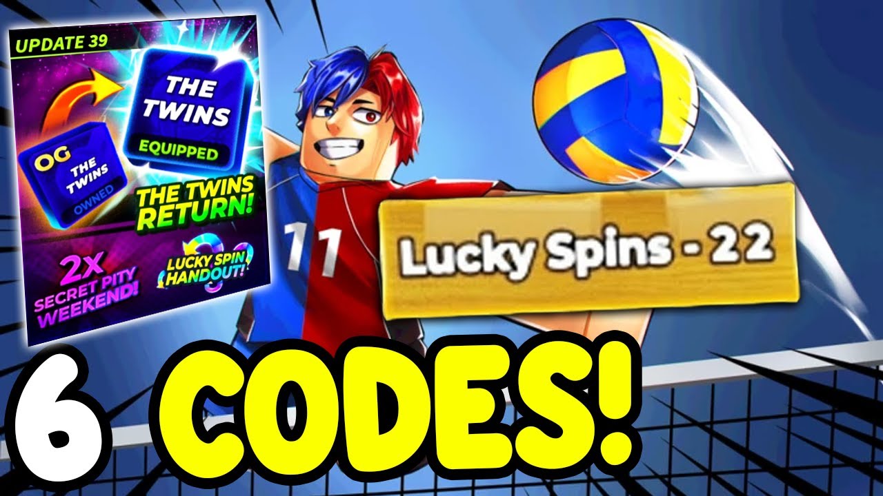 Volleyball (Haikyuu) Legends UPDATE 39 CODES THE TWINS UPDATE! FREE LUCKY SPINS! Roblox - YouTube
