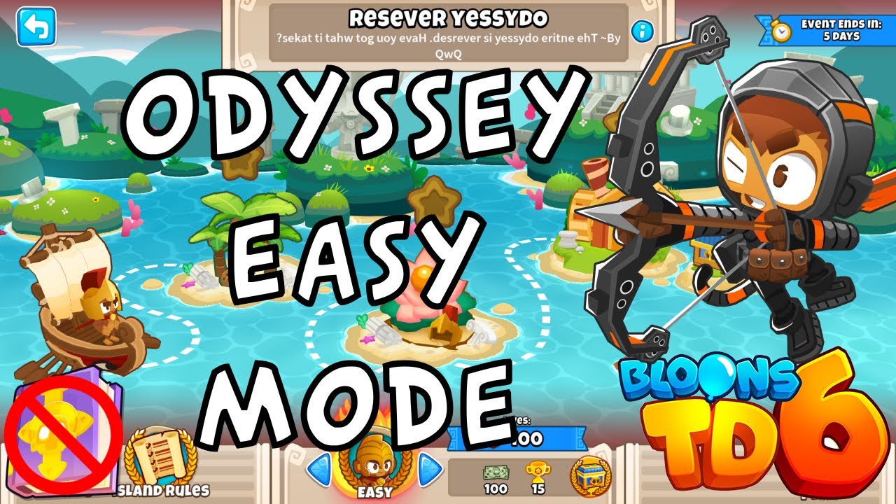 BTD6 | Odyssey Easy Mode | Resever Yessydo | No MK No Powers Used Guide | October 19 - YouTube