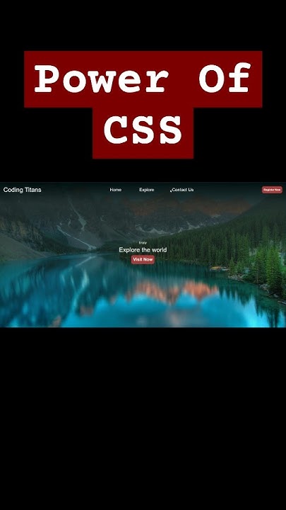 Landing page with html and CSS only - YouTube