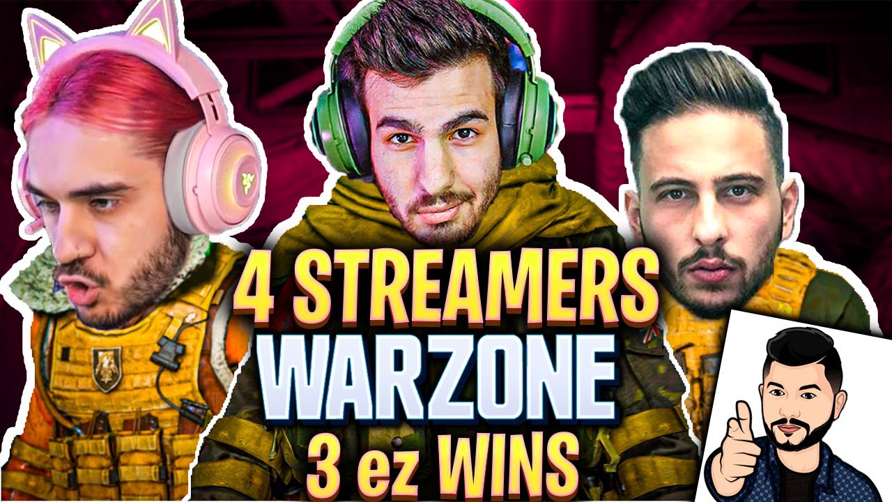 4 ΜΕΓΑΛΟΙ STREAMERS ΜΑΖΙ ΣΤΟ WARZONE - YouTube