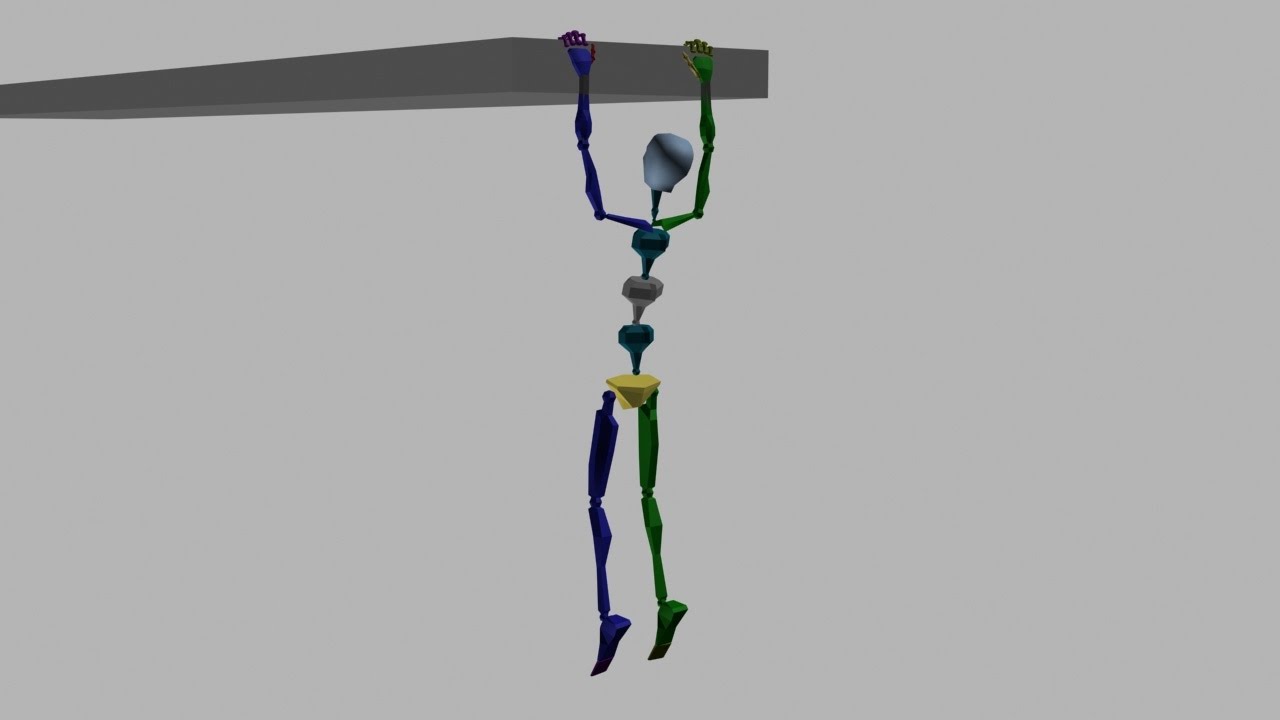 Game Animation - Locomotion Human Hang Corner Left Free (3ds Max and ...