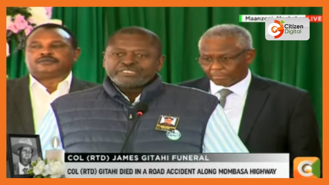 Former CDF General (Rtd) Mwathethe tribute to Col (Rtd) James Gitahi ...