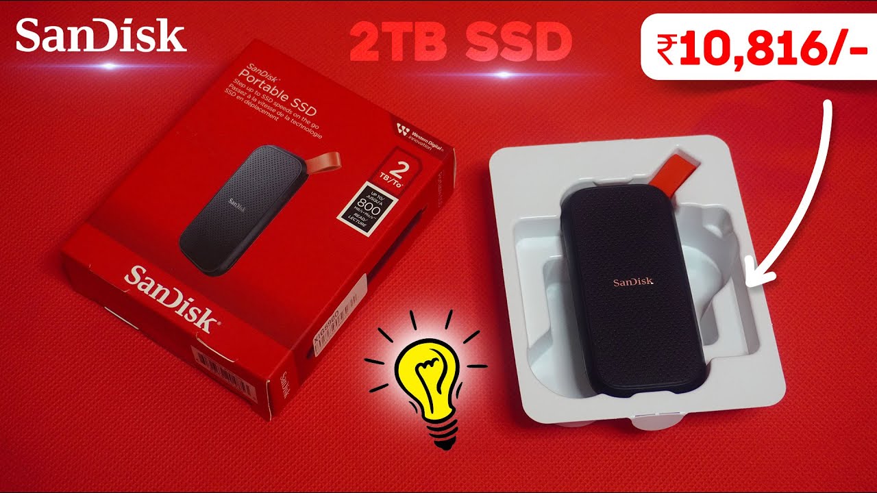 ₹10,816 - Sandisk Portable 2TB External Solid State Drive (SSD) Review ...