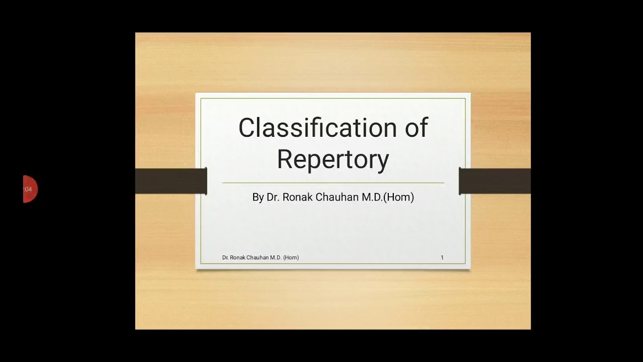 Classification of Repertory- Different types and clinical use. - YouTube