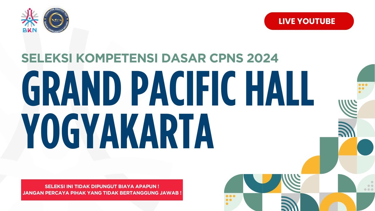 Tilok Grand Pacific Hall Yogyakarta | SKD CPNS 2024 | Jum'at, 08 ...